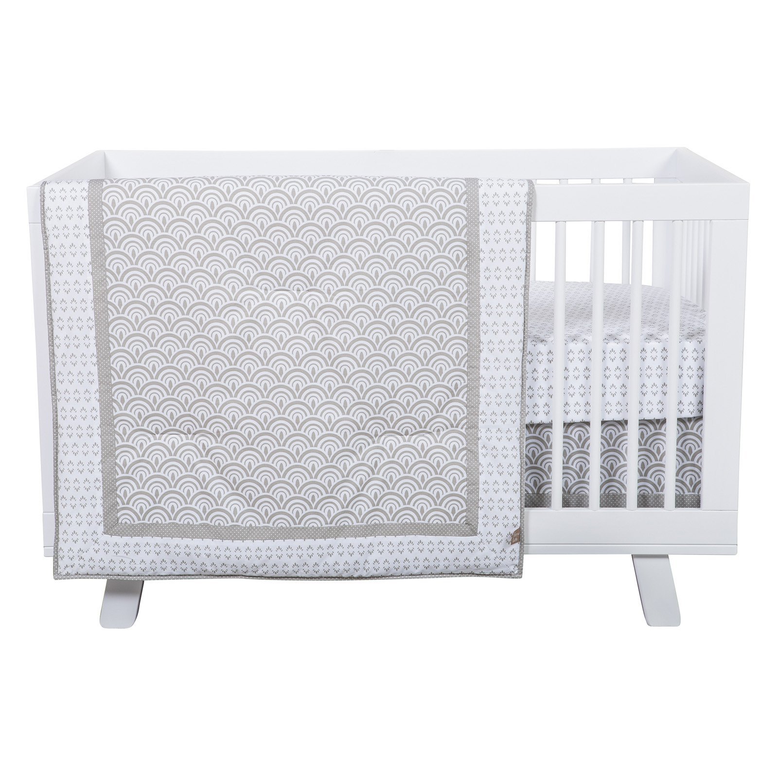 Trend Lab Art Deco 3 Piece Crib Bedding Set, Can Be Used As A Blanket Or A Playmat for Tummy Time, Includes Quilt, Fitted Crib Sheet and Skirt