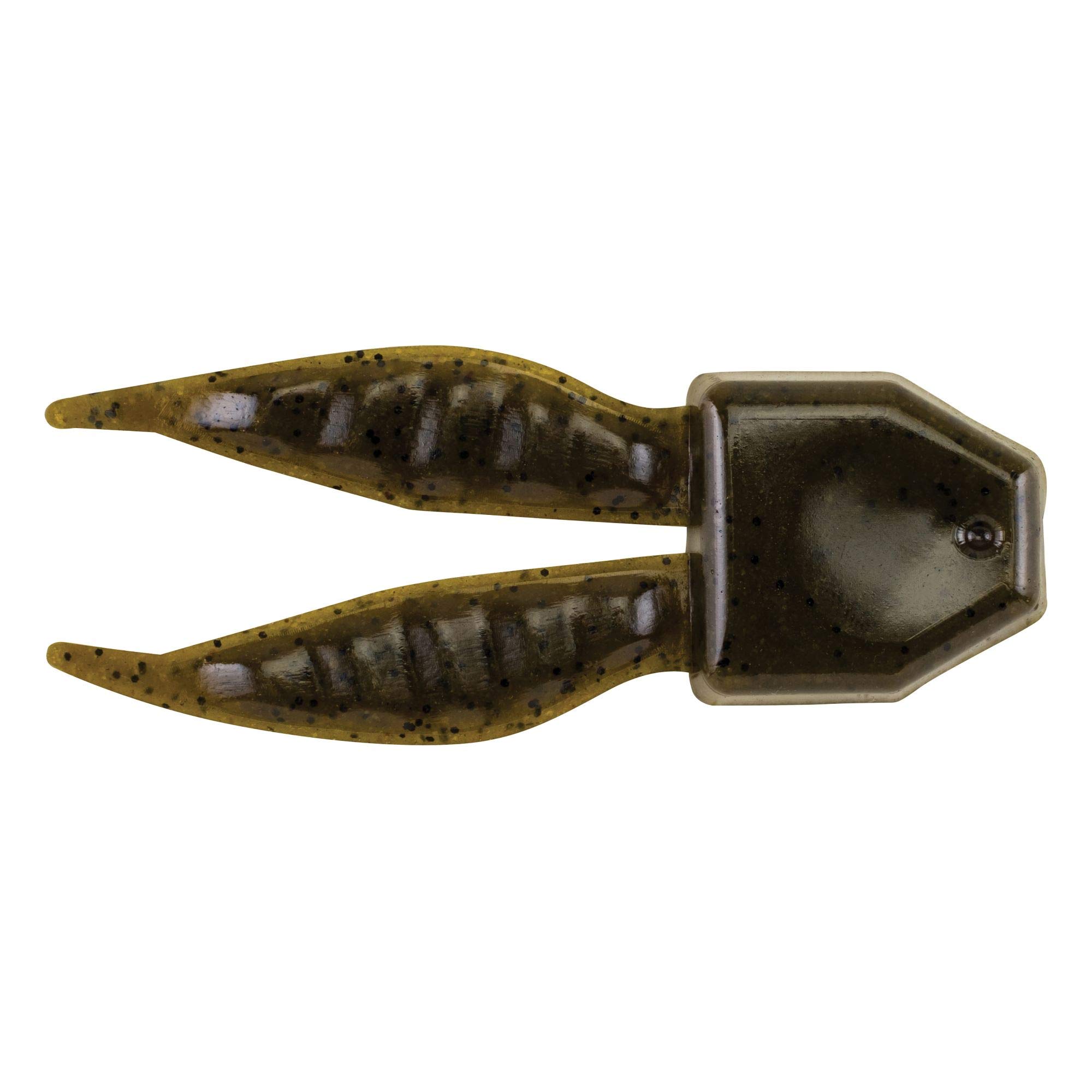 Berkley 1483902 Powerbait Power Chunk Soft Bait, 3 1/4" Length, Green Pumpkin, Package of 6