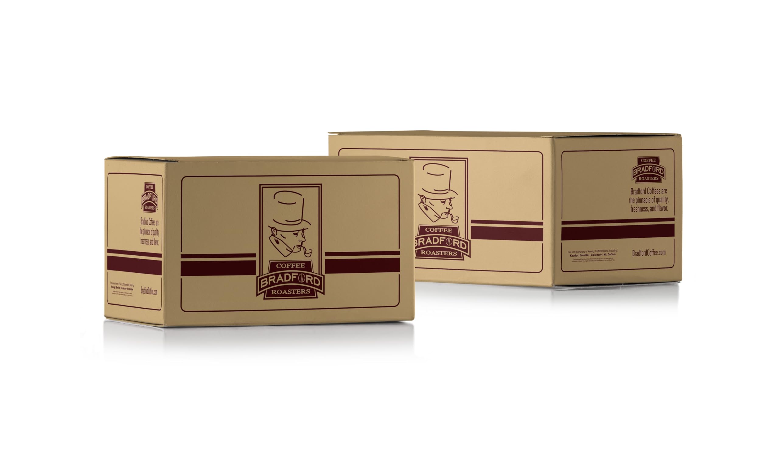 Bradford Coffee Half Caff Coffee Pods, 100 ct - 100% Colombian Medium Roast, Half Caffeinated Coffee - Compatible with Keurig K Cups, 20% More Coffee Per Cup - Ideal for Half Caff Coffee Drinkers