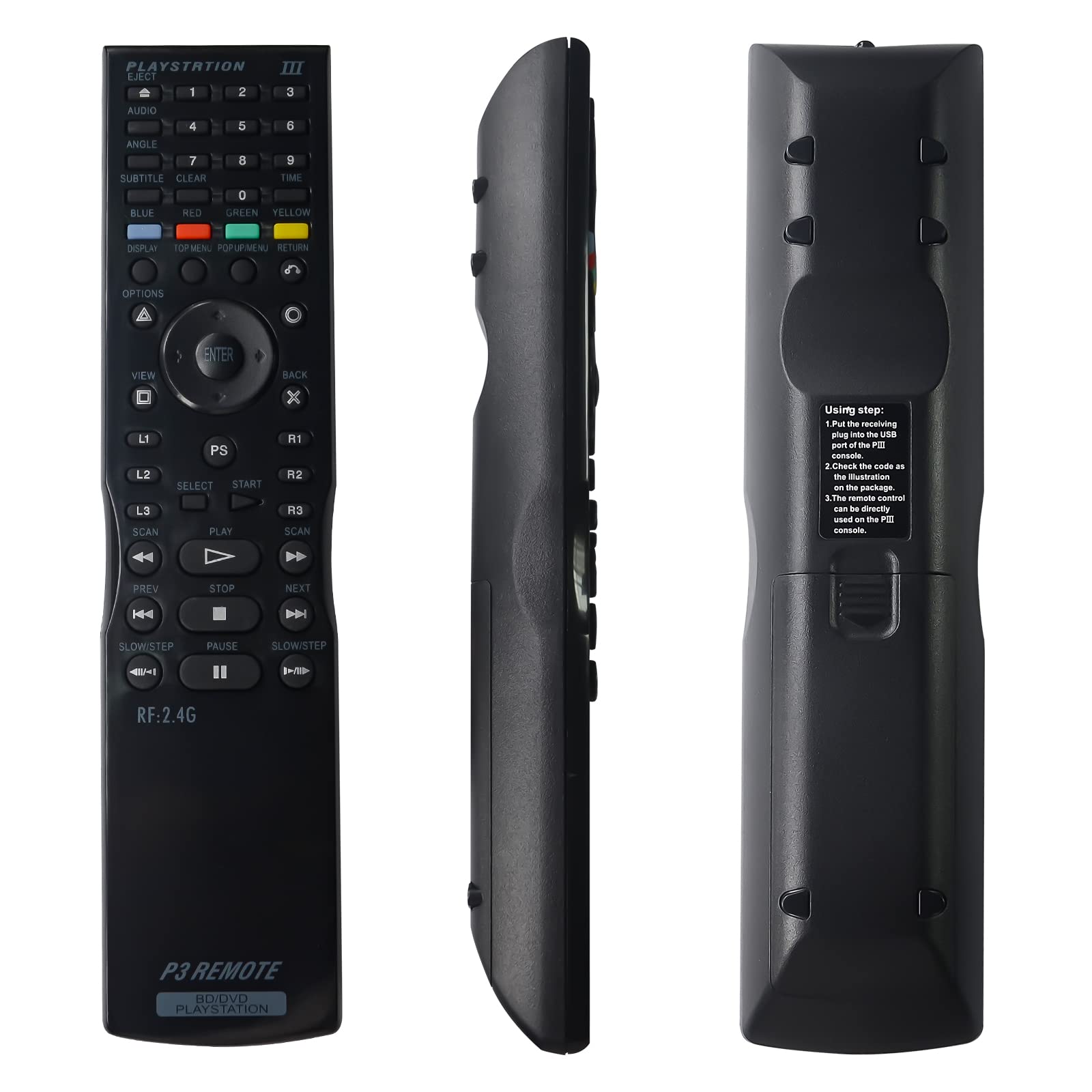 Universal Replacement Remote Control for Sony BD PS3 Media Bluetooth Blu-ray Disc Player Playstation