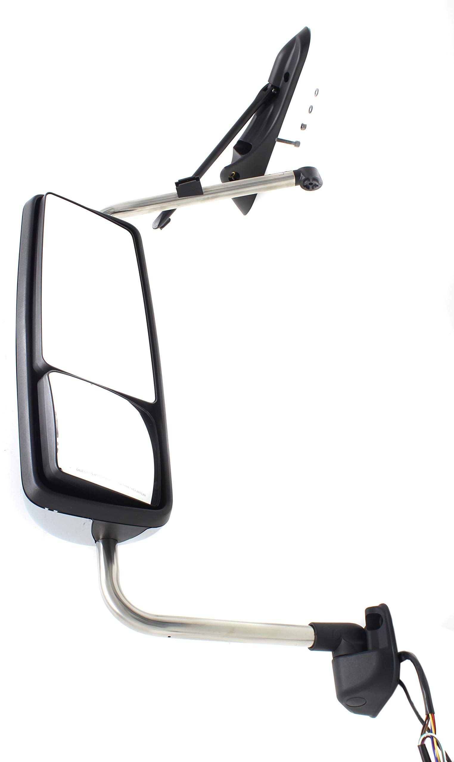 Kool Vue Driver & Passenger Side Power Heated Mirrors for International ProStar 2008-2017 With Signal Light Chrome Tractor Truck - Long Conventional