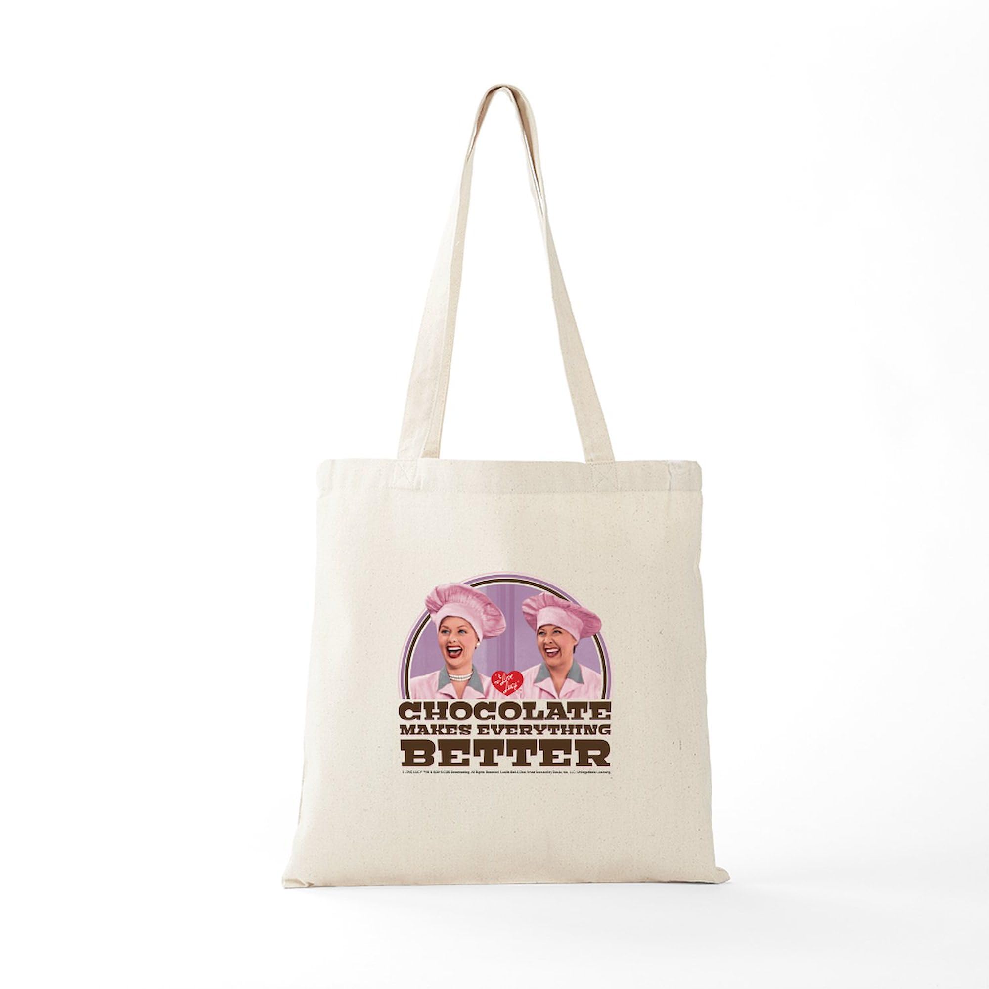 CafePress I Love Lucy: Chocolate Makes Everything B Tote Bag Canvas Tote Shopping Bag