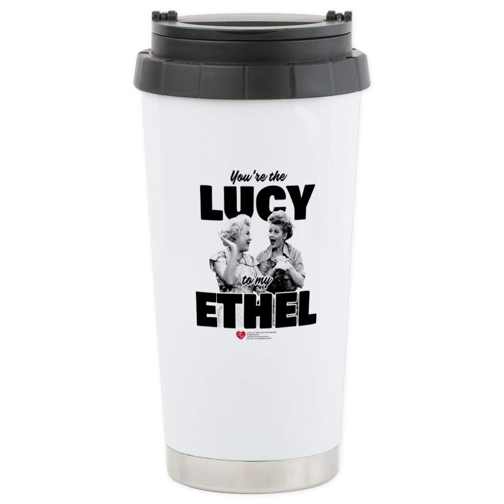 CafePress Lucy To My Ethel 16 Oz Stainless Steel Travel Mug Stainless Steel Travel Mug, Insulated 20 oz. Coffee Tumbler