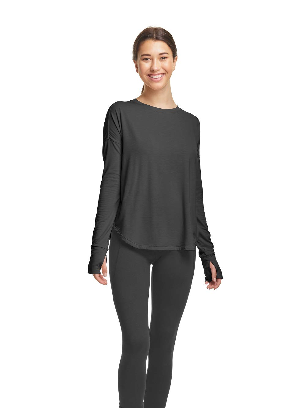 C9 Champion Women's Fashion Long Sleeve T-Shirt, Ebony, XL