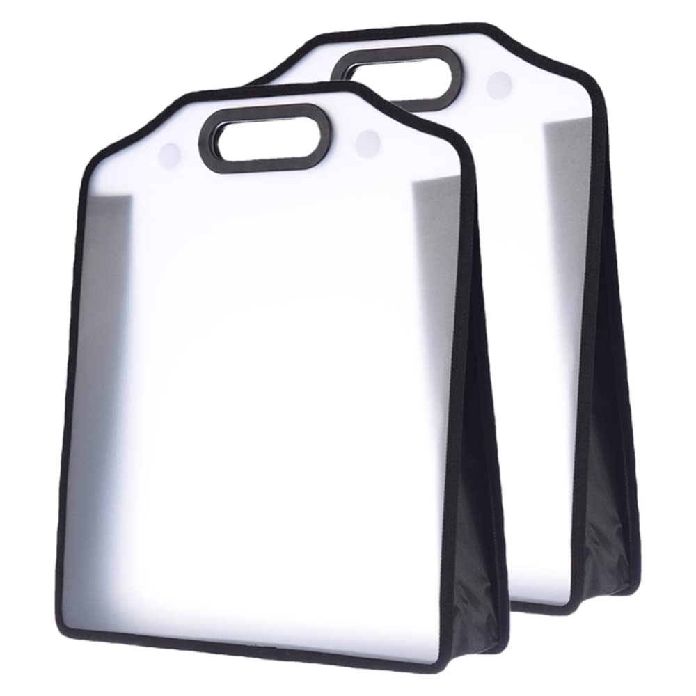 EliteZ 2pcs Large Art Portfolio with Handles, Art Portfolio Bags, Poster Storage, for Bulletin Boards, Artworks, Charts and Teaching Material