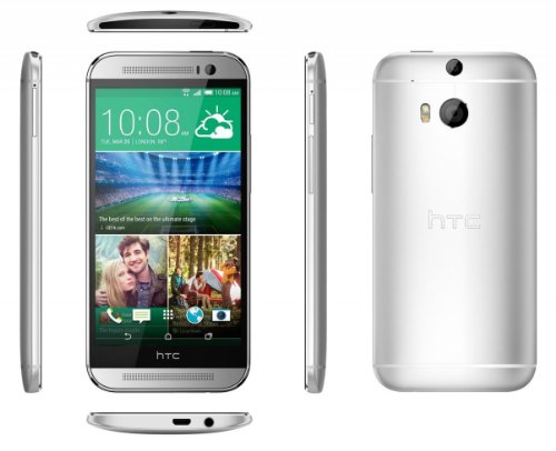 HTC One M8 16GB 4G LTE Unlocked GSM Android Cell Phone EMEA Version - Silver