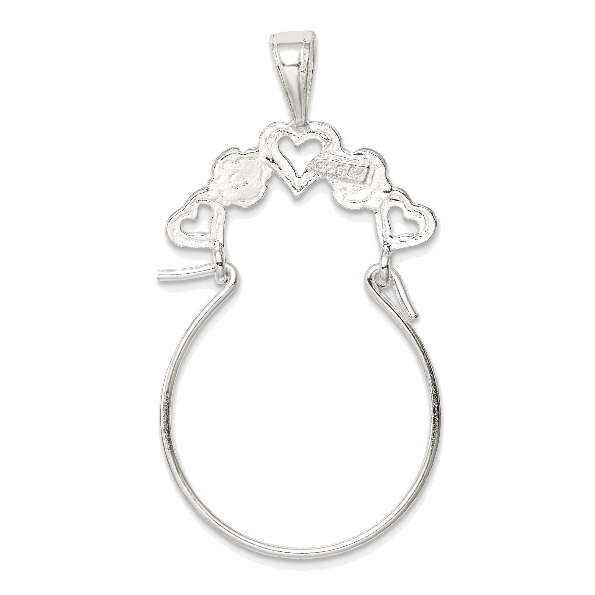 Bonyak Jewelry Solid Sterling Silver Heart Charm Holder