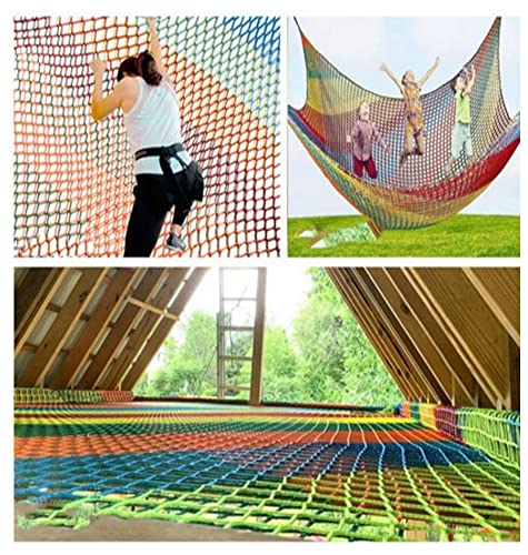 Tree House net Climbing Net Kids Outdoor Treehouse for Kids and Adults Playground Play Safety Net Climbing Cargo net Tree House Accessories Double Layers (Size : 3X4.5m)