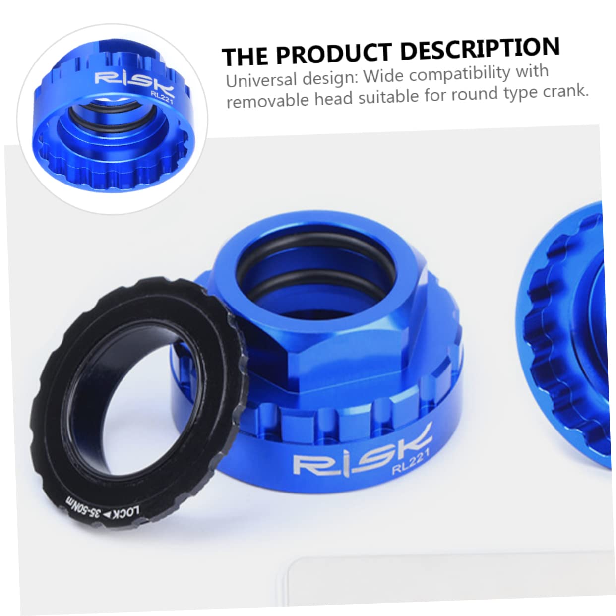 CLISPEED 2 Pcs Disc Removal Tool Bottom Bracket Puller Bottom Bracket Wrench Bottom Bracket Remover Bike Crank Extractor Bike Holder Repair Tool Portable M9100 Aluminum Alloy