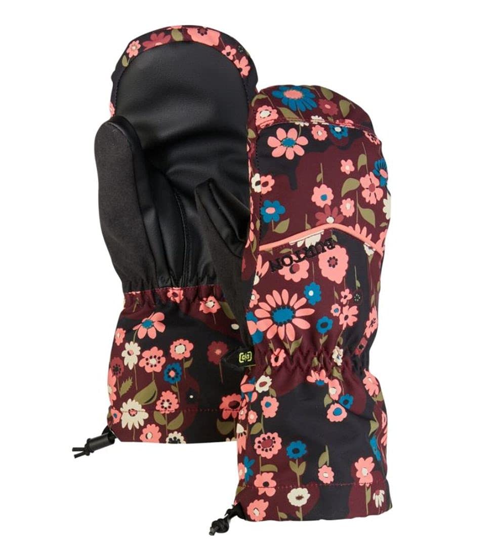 Burton Kids' Profile Mitten, Flower Camo, Large