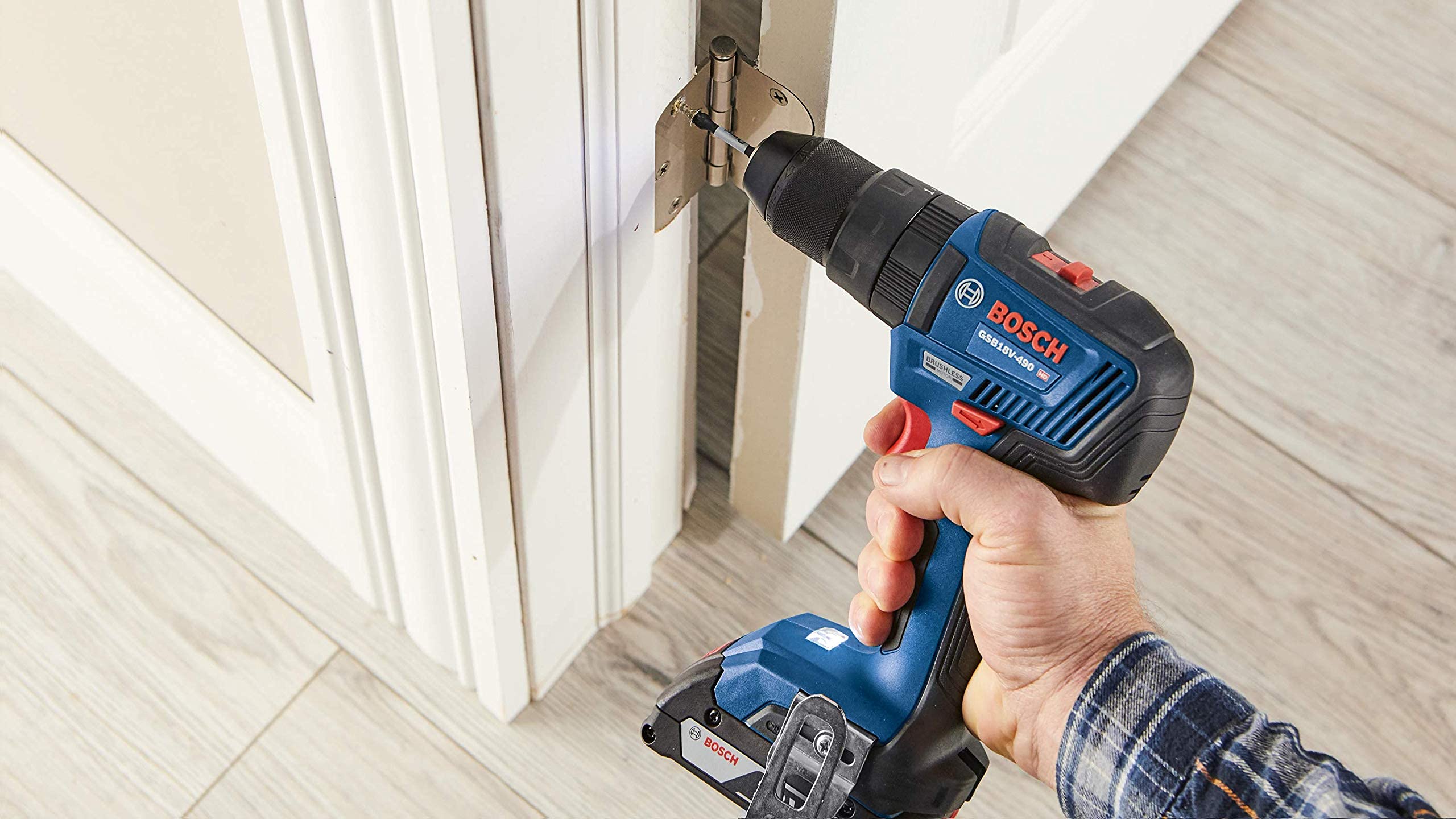 Bosch GSB18V-490N 18V EC Brushless 1/2 In. Hammer Drill/Driver (Bare Tool) (Renewed)