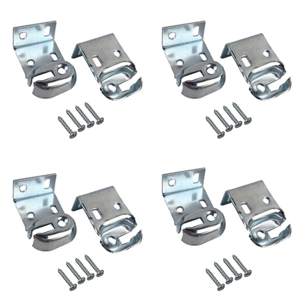 BOOHAO 4 Pairs Universal Replacement Mounting Brackets Roller Blind Repair Kit, Mount Window Shade Brackets, Curtain Roller Blind Accessories