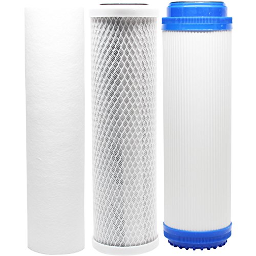 Denali Pure Universal 10 inch Carbon Block, Sediment, GAC Filter - Compatible with iSpring RCC7, iSpring RCC7AK, iSpring RCS5T, iSpring RCC7P, iSpring RCC7AK-UV, AMPAC USA Reverse Osmosis