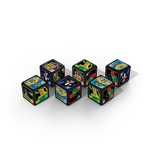 Marvel Villains Dice Set | Collectible d6 Dice Featuring Thanos, Doctor Octopus, Red Skull, Venom, Loki, and MODOK | Officially Licensed 6-Sided Dice