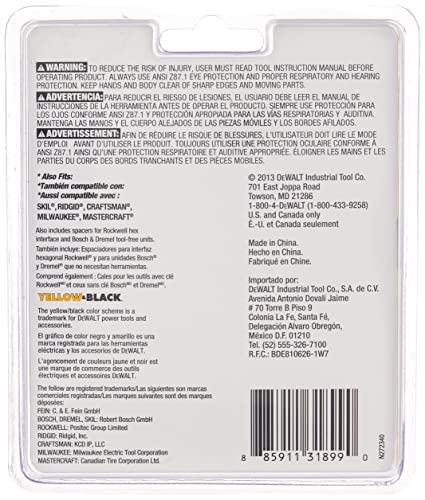 DEWALT Oscillating Tool Blade for Grout Removal, Carbide (DWA4219)