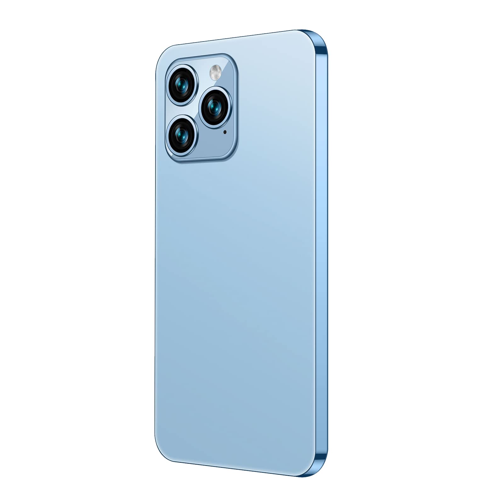 Bewinner I14pro Unlocked Smartphone, 6.1in 4GB 64GB ROM Dual SIM 4G Network Mobile Phone, Face ID Unlocked Cellphone for Android 11 4000mah Battery (Blue)
