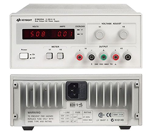 KEYSIGHT E3620A 50W Dual Output Power Supply, Two 25V, 1A