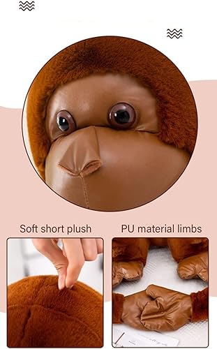 KLLKR Plush Soft Huge Gorilla Stuffed Animal Soft Huggable Gorilla Pillow Super Soft Plush Doll Animal Toy for Kids and Adults Cuddlekins