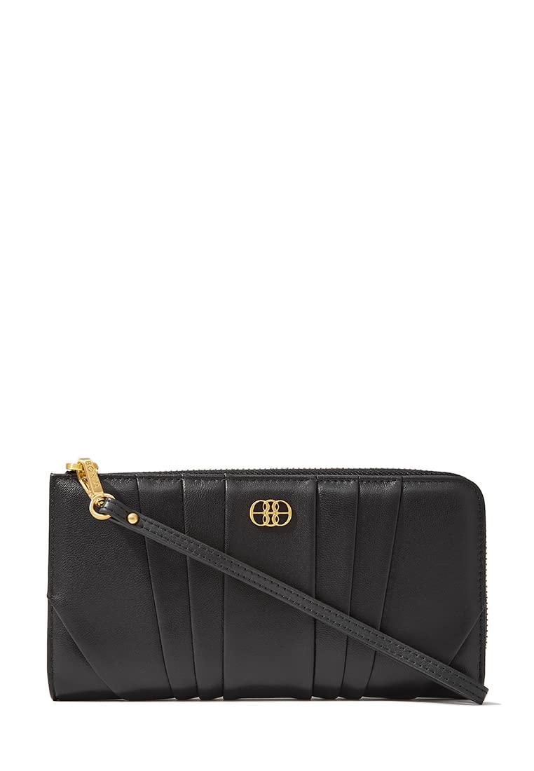 Bonia Croissant Long Zipper Wallet (Nero)