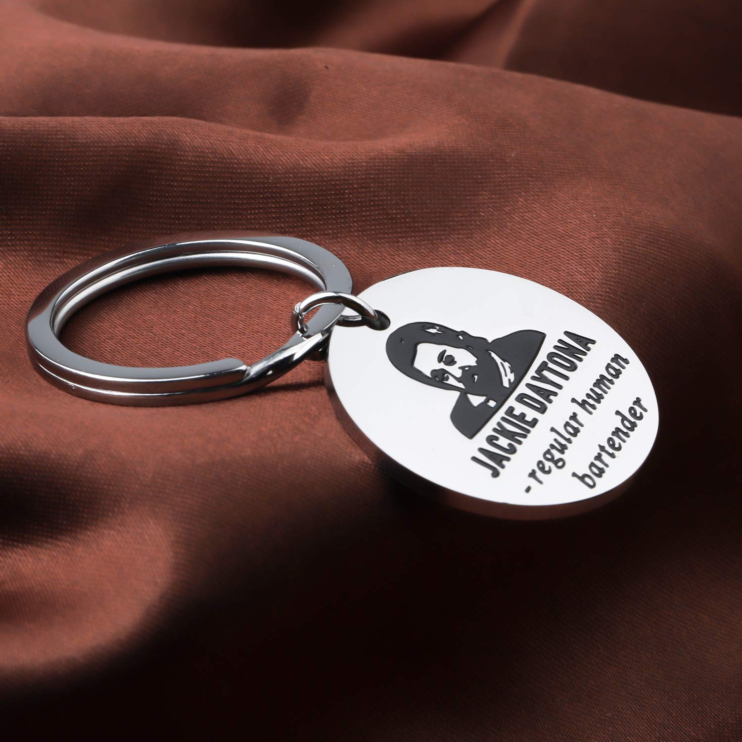 BLEOUK What Do We DO In The Shadows Jackie Daytona Regular Human Bartender Keychain (JACKIE DAYTONA)