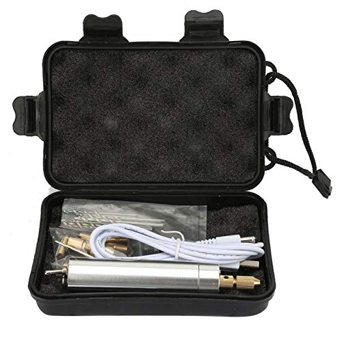 Electric Mini Drill Grinder, Mini Drill Set Grinder Kit, Adjustable Speed Polishing Engraving Grinding Pen Tool Kit, Low Noise, for Grinding, Polishing, Drilling