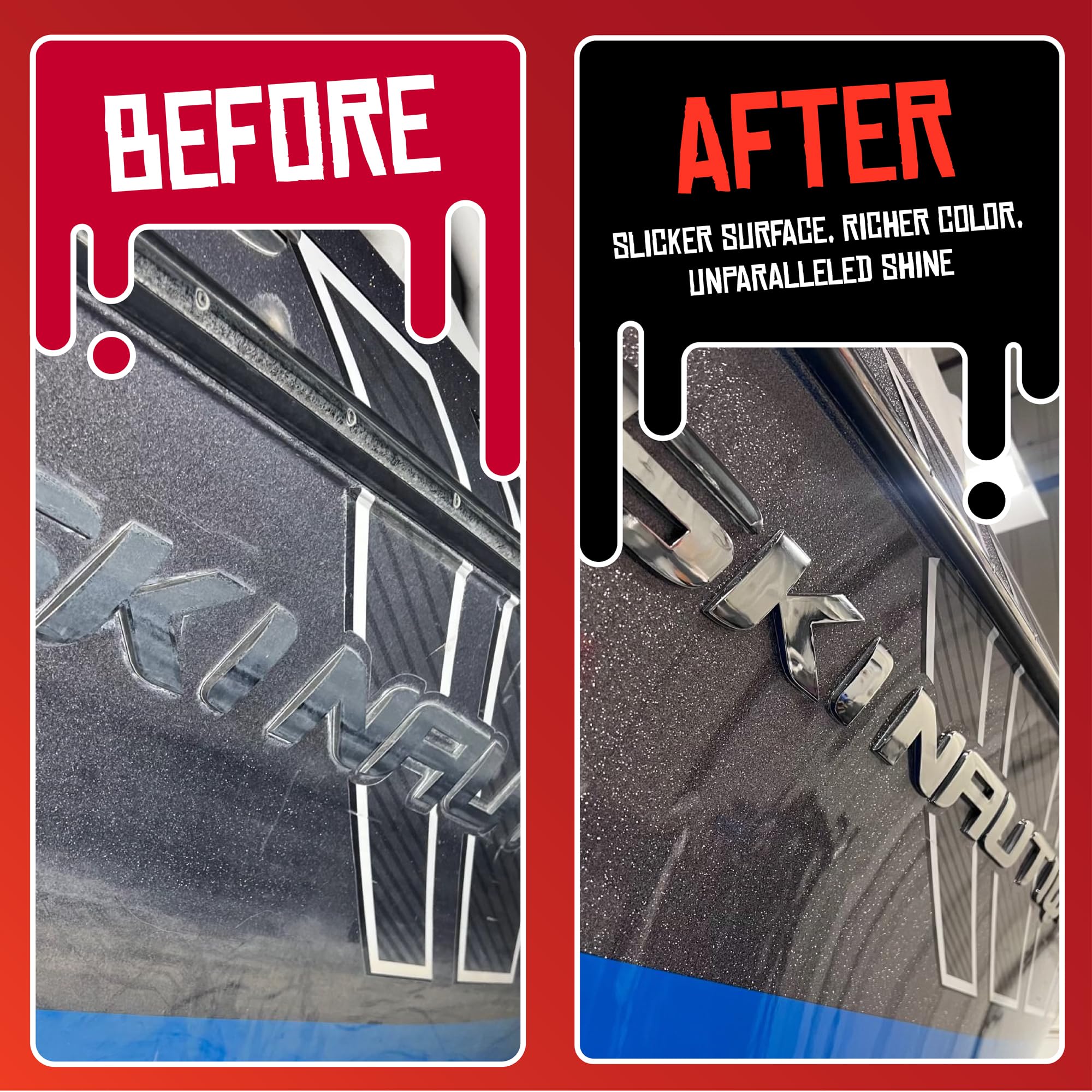 Boat Juice Protection - SiO2 Ceramic Spray Coating - Extreme Gloss + Slickness - Protect Your Boat from Water Spots