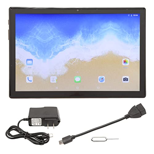 CHICIRIS 10 Inch Tablet 2.4G 5G Dual Band WiFi Gold 6GB 128GB for 12 100240V Kids Writing Tablet (US Plug)