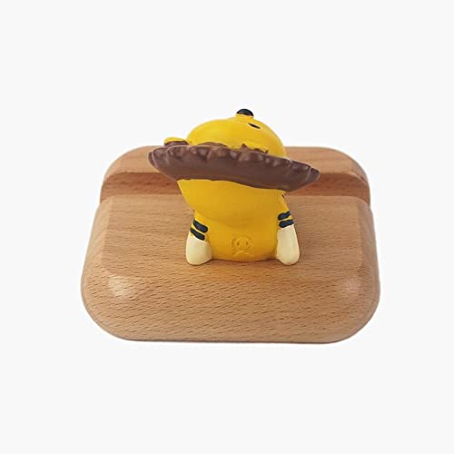 Cute Cell Phone Stand, Wood Animal Phone Stand, Cell Phone Holder for Desk Decoration Universal (Elephant)