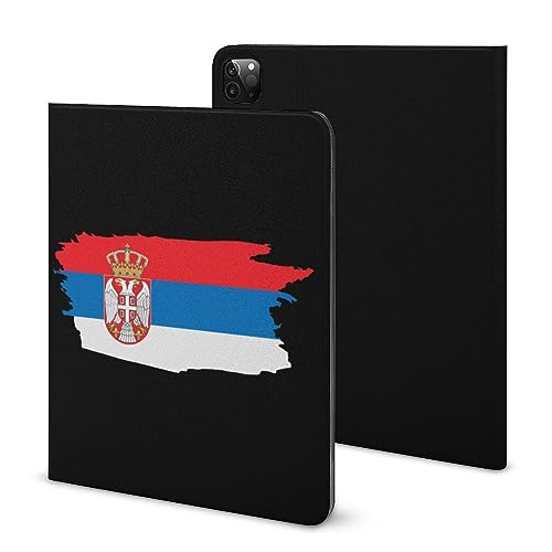 Serbia Flag Protective Case Compatible with IPAD 2020 AIR 4 (10.9in) Stand Case Auto Sleep/Wake Cover