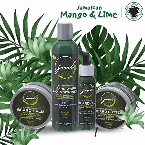 Beard Balm Leave in Conditioner β Jamaican Mango & Lime β Natural Ingredients Grooming For Men with Shea Butter, Strengthens & Softens Beards & Mustaches, Styles and Hold, Moisturize, & Shine 2 OZ