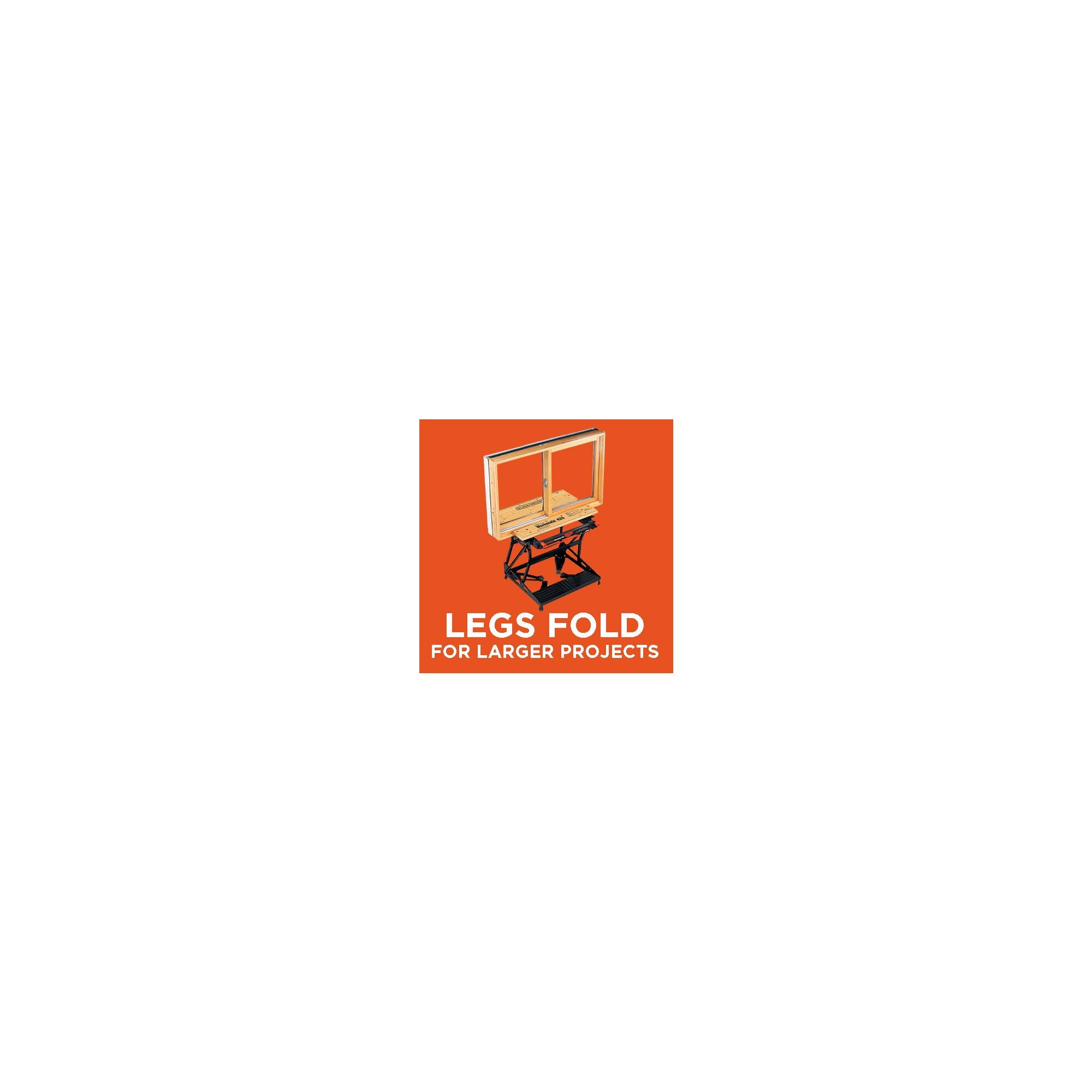 BLACK+DECKER Portable Workbench, Workmate Folding Workbench, 550 lb. Capacity with Clamps for Woodworking (WM425-A)