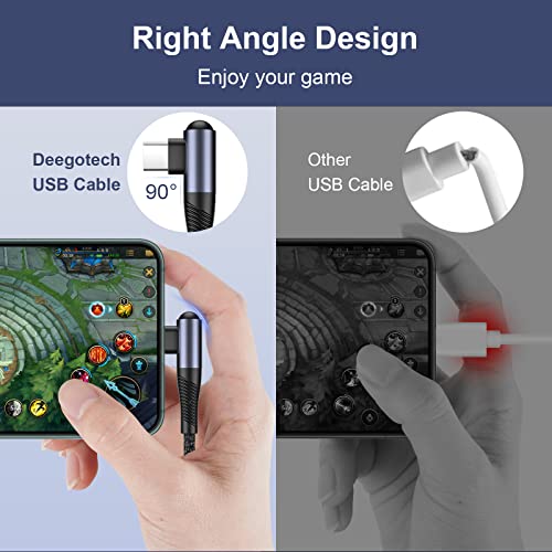 Deegotech USB-C to USB-C Fast Charging Cable 10ft Pack of 2 [60W 3.1A] Nylon Braided Fast Charger Compatible with MacBook Pro/Air, iPad/Pro/Air/Mini, Sumsung Galaxy and More Devices with USB-C Port