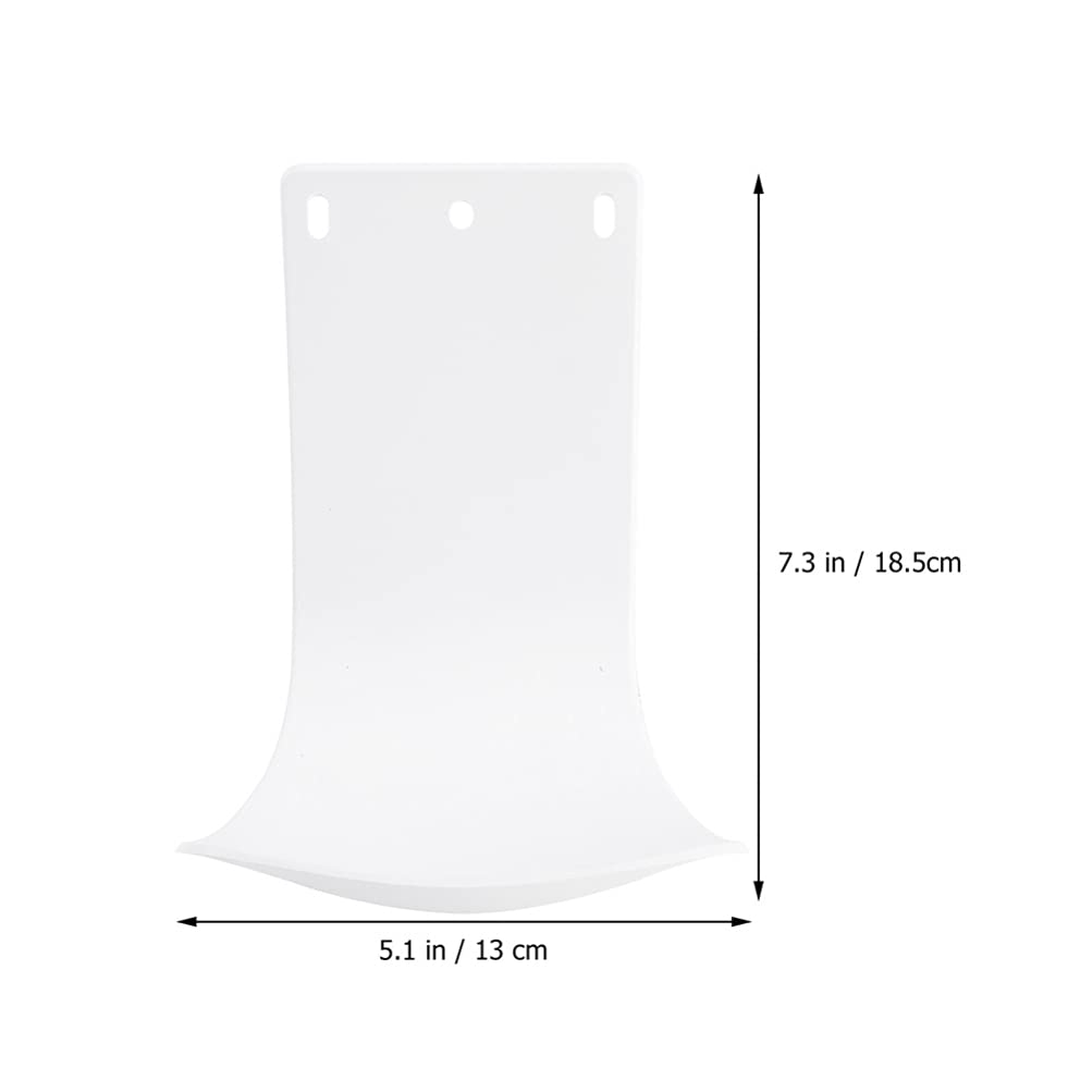 Cabilock 2Pcs Plastic Water Tray foaming soap Dispenser soap Dispenser drip Catcher soap Dispenser Bracket soap drip Catcher Plastic Tray Hotel Droplet Trays Spray soap Holder abs White