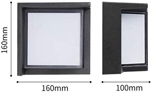 Wall Light Wall Lighting Outdoor Wall Lamp Led Lamp Aisle Waterproof Balcony Terrace Modern Home Garden Wall Lamp 16 16 (cm)