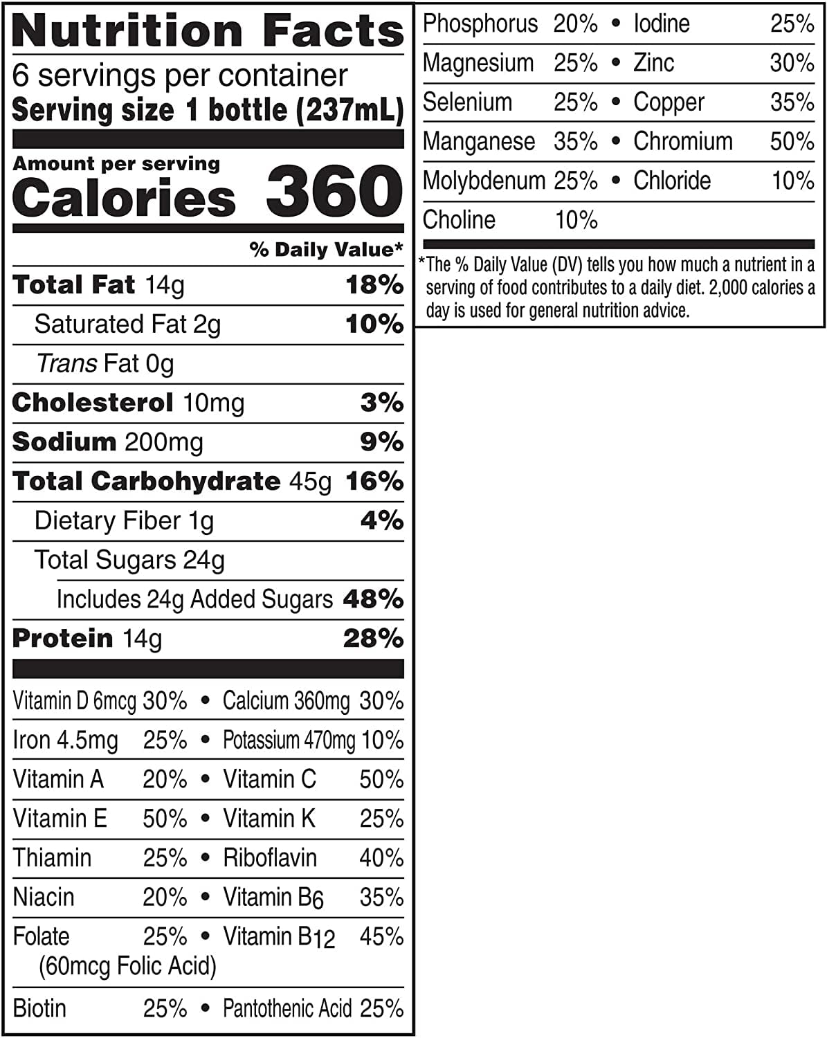 BOOST Plus Rich Chocolate Nutritional Drink, 8 Fl Oz, 6 Pack