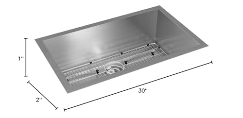 Elkay Crosstown 16 Gauge Stainless Steel, 30-1/2" x 18-1/2" x 10" Single Bowl Undermount Sink Kit