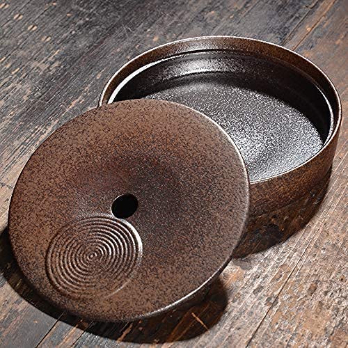 Chinese Ceramic Kettle Ceramic Teapot Set Japanese Dry Bubble Ceramic Kungfu Tea Set Home Simple Portable Travel Stoneware Round Tea Tray A Pot Four Cups 240Ml