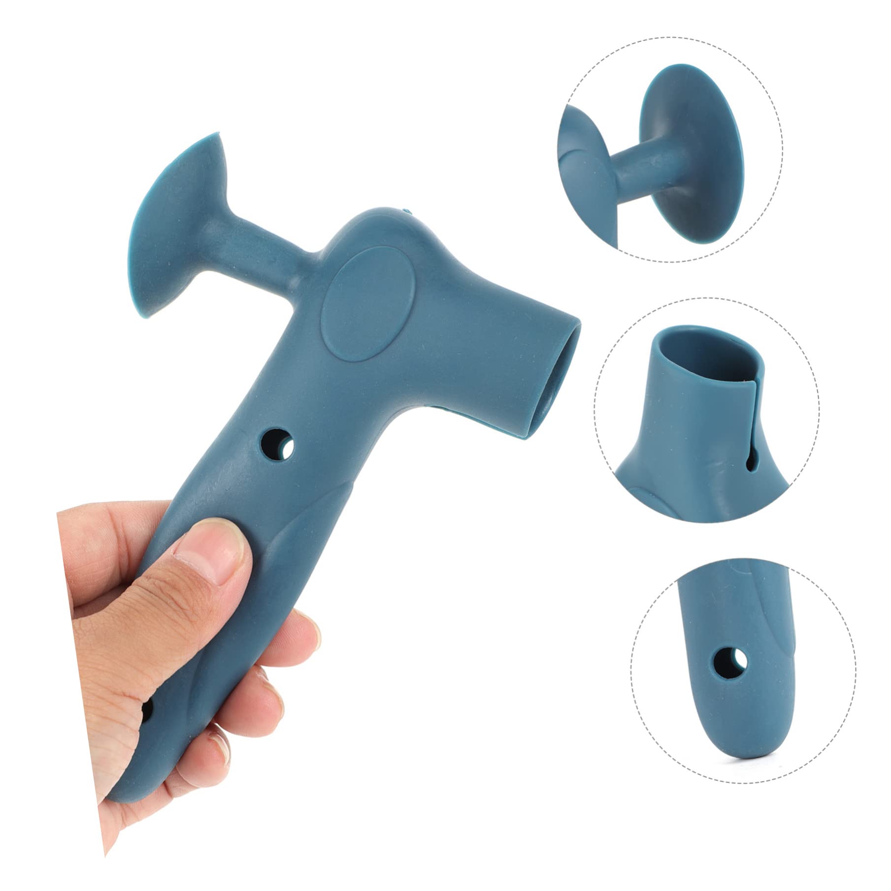 Door Handle Wall Protector 2pcs Protectors Silicone Covers Door- Green Shape Doorknobs Sleeve Noise Knob Cover Bumper Cabinets with Reusable Silencer Anti- Protector Handle Door