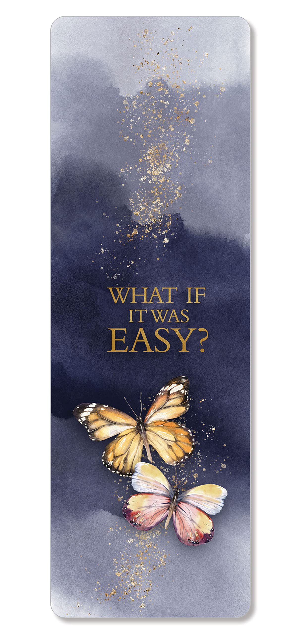 Brianne Hovey Soul Intention Yoga Mat ,Eco-friendly Sueded Anti-Slip; What If It Was Easy