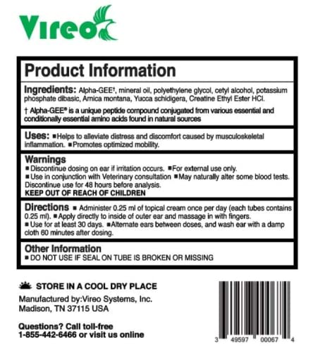 FELINE ACTIV® Mobility Supplement – Fast Relief from Activity Induced Pain & Inflammation for Cats - 30 ct