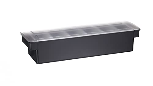 Tablecraft (102) 6-Compartment Black Plastic Condiment Holder