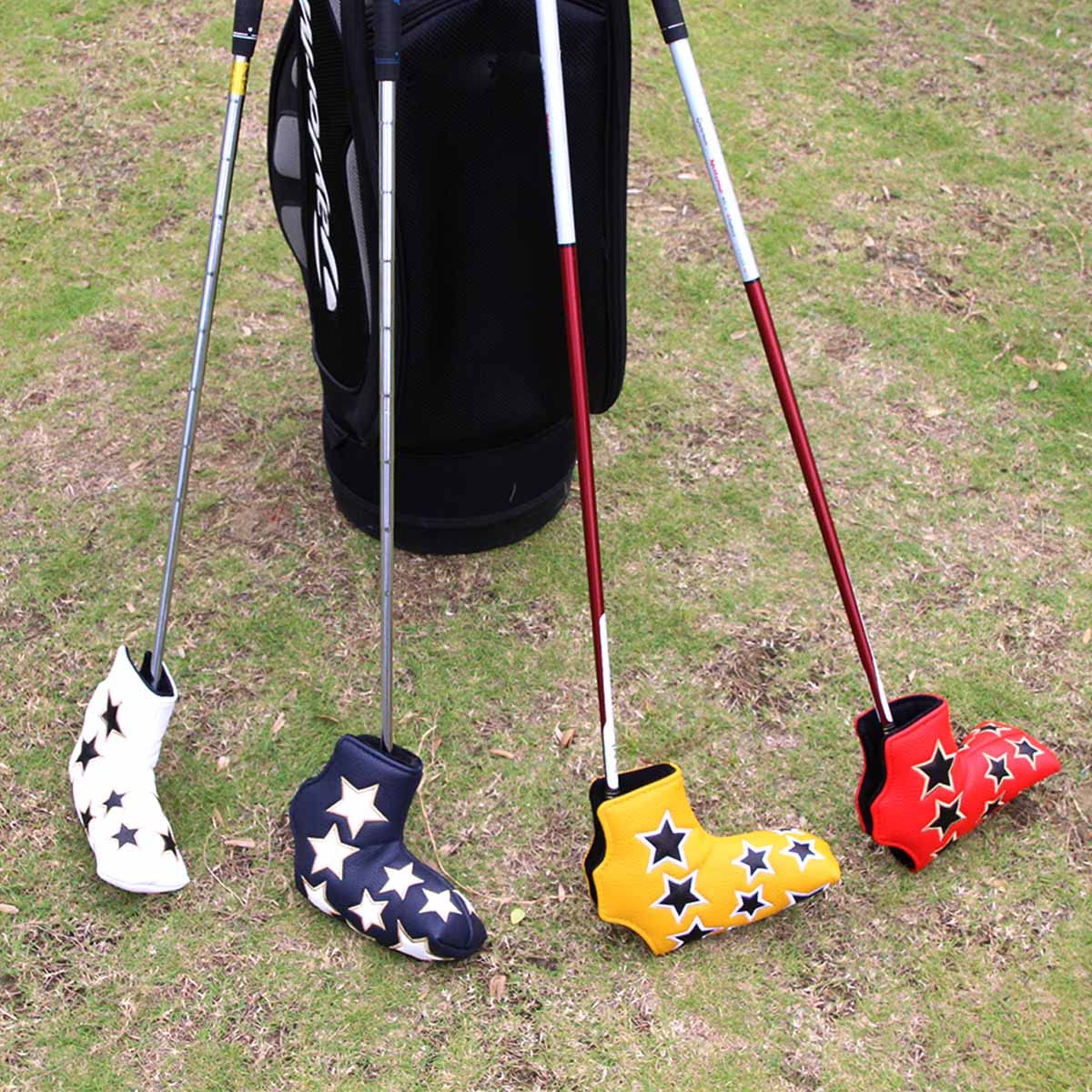 Blade Putter Cover, GLOOF Magnetic Putter Cover Star Pattern Putter Headcover for Odyssey Scotty Cameron Taylormade Golf Club Head Covers