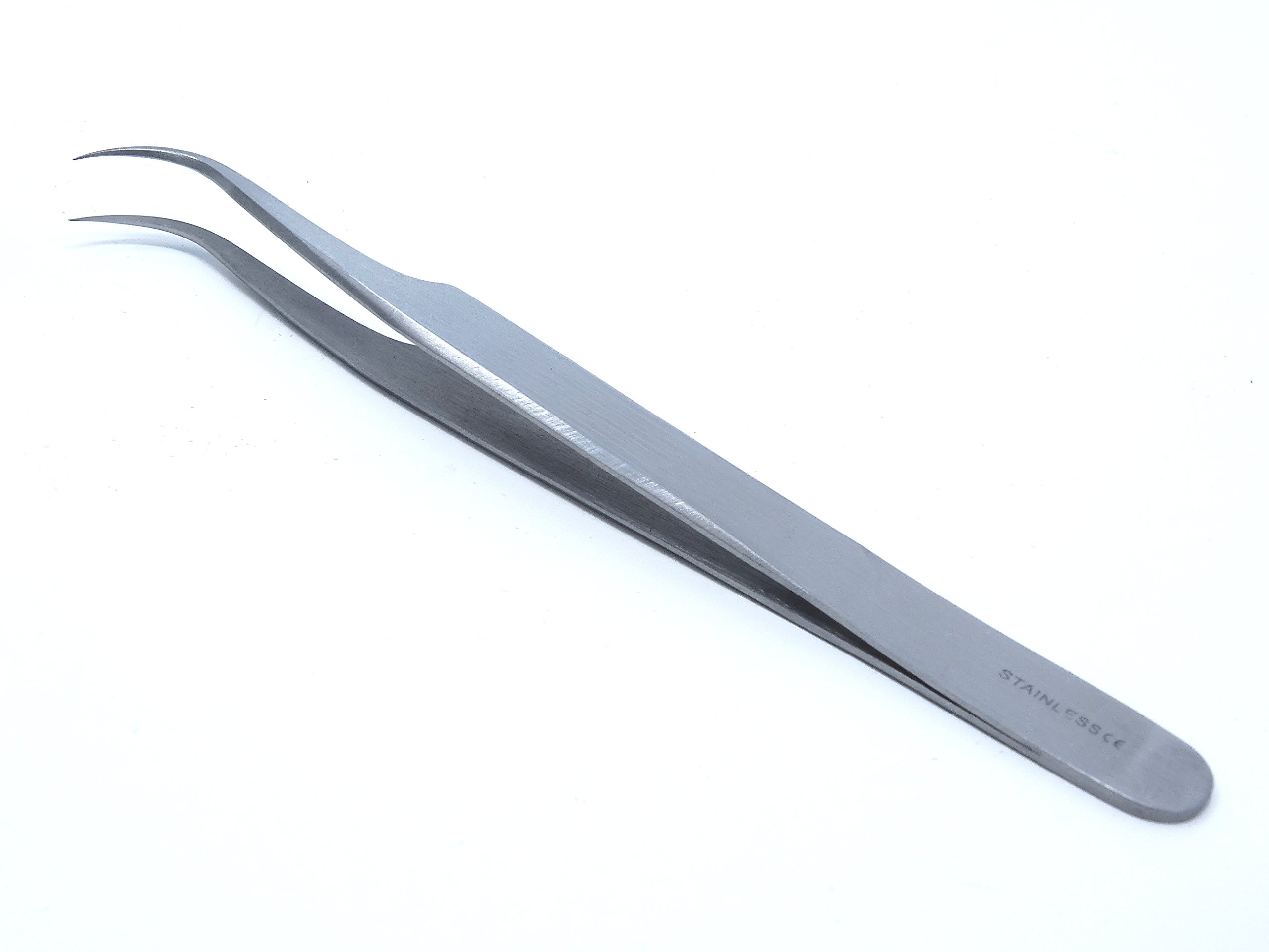 IMS-JF7 Premium High Precision Jeweler Style Forceps #7 Tweezers Fine Point Tips 4.5" Stainless Steel