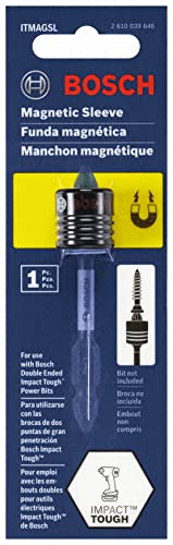 BOSCH ITMAGSL 1-Piece Impact Tough Magnetic Sleeve for use with Bosch Double-Ended Impact Tough Power Bits