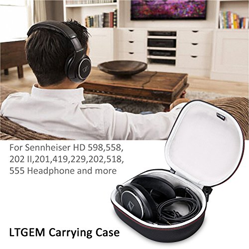 Hard Headphone Case for Sennheiser HD 280 PRO / 350BT / 599 / 599SE / 400S / 450SE / 560S Wireless Headphones(Black+Grey)