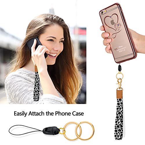 POPLOPP Wrist Lanyard for Keys, Durable Keychain Wristlet for Women Men, Cute Key Chains Strap for Car Keys, ID Holder, Wallet