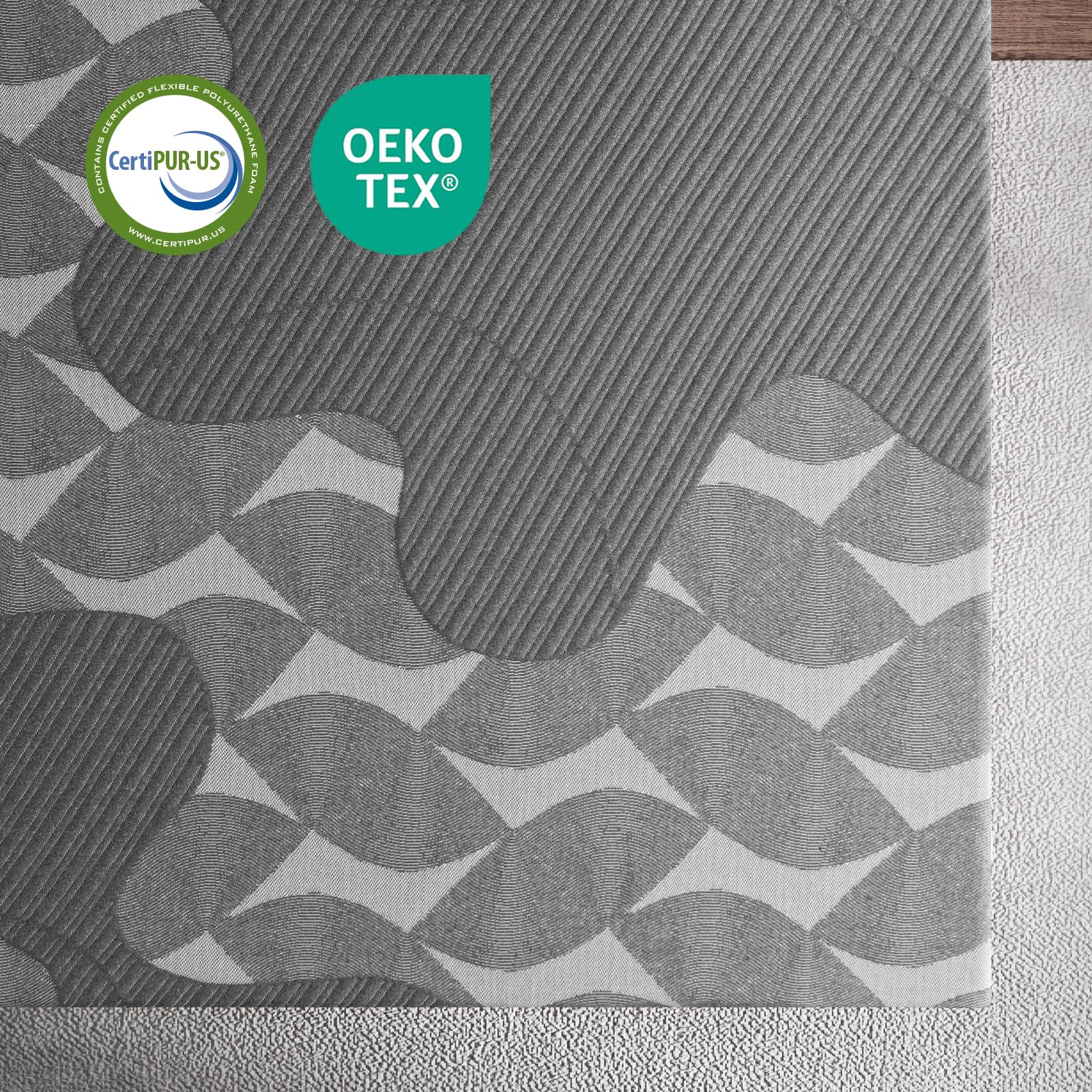 Flexpedic Firm Mattress Topper 3 Inch Queen Size - Advanced Gel Infused Memory Foam Bed Topper for Deep Pain Relief - Breathable & Washable Cover - CertiPUR-US Certified Comfort Enhancement