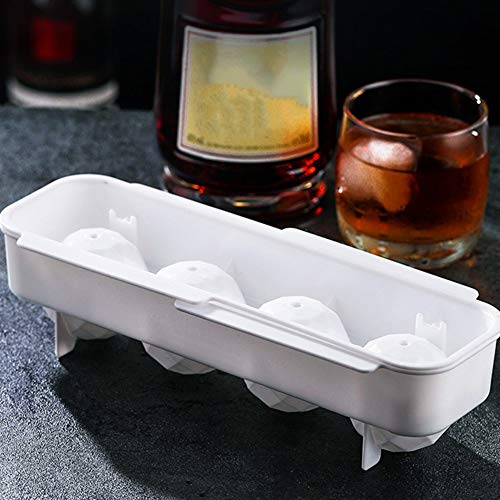 Ice Cube Trays , Tray Balls, Ice Moulds Ice Cube Maker Plastic Ice Tray Ice Ball Mould Long Ice Cube Tray Plastic Ice Cube Tray Ice Cube Trays Large Plastic Ice Cube Trays White,A (Color : White, Si