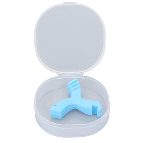 Emoshayoga Aligners Chewies, Chewing Three Arms Supplies Y Shape Orthodontics Chewies Multifunctional Blue Blueberry Flavour Silicone for Daily Use