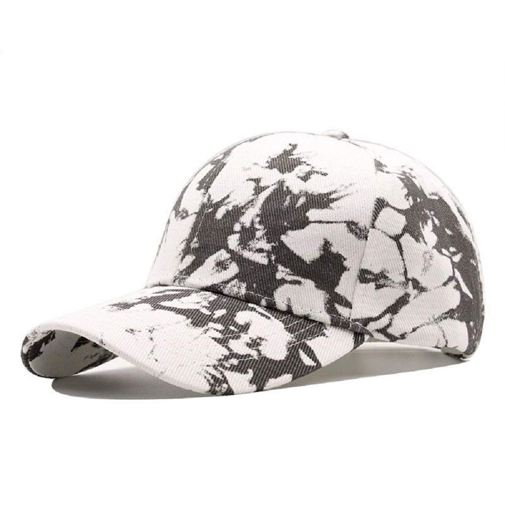 BEARUN Cotton Tie Dye Low Profile Cap Hiphop Baseball Cap Fashion Dad Hat Pink Purple